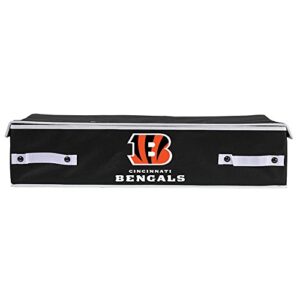 franklin sports nfl cincinnati bengals under the bed storage bins – large, 26 x 18 x 6 – inch