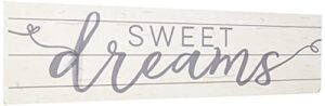 kindred hearts 40″x10″ sweet dreams shiplap wall sign, grey