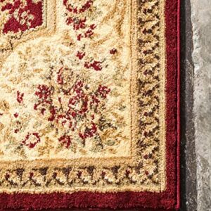 Unique Loom Versailles Collection Traditional Classic Medallion Motif Area Rug (2' 7 x 10' 0 Runner, Burgundy/ Ivory)