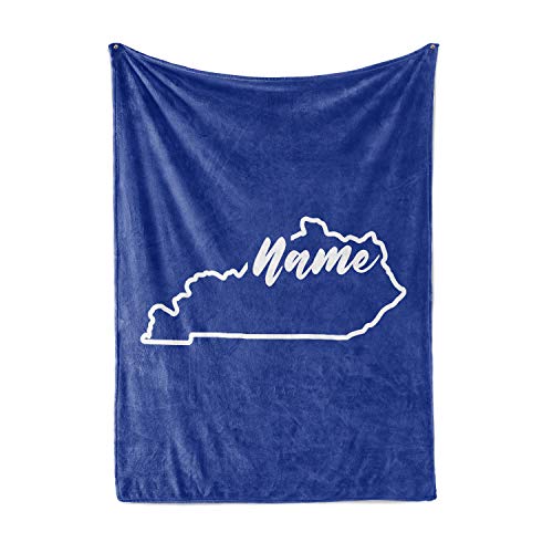 State Pride Series Kentucky - Personalized Custom Fleece Blankets with Your Family Name - Celebrate United States