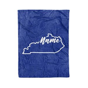 State Pride Series Kentucky - Personalized Custom Fleece Blankets with Your Family Name - Celebrate United States