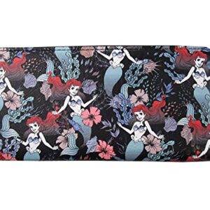 Loungefly x Ariel Floral Print Faux Leather Wallet