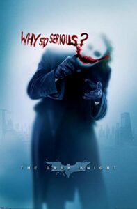 trends international dc comics – the dark knight – the joker – why so serious wall poster, 22.375″ x 34″, premium unframed version