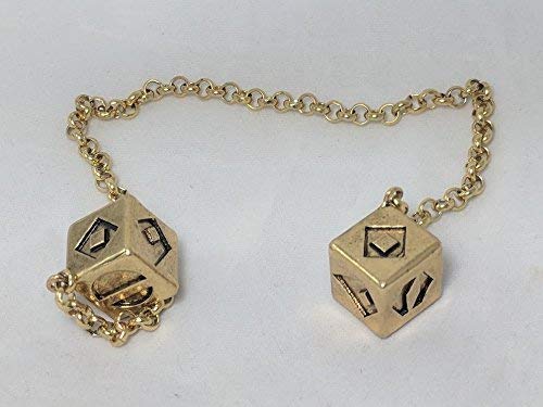 Antiqued Weathered Metal Han Solo Smuggler's Dice with box