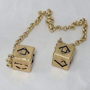 Antiqued Weathered Metal Han Solo Smuggler's Dice with box