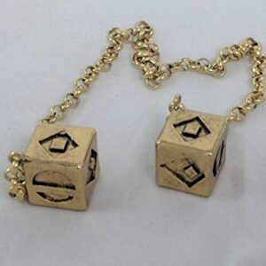 Antiqued Weathered Metal Han Solo Smuggler's Dice with box