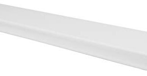 HIGH & MIGHTY 515616 Decorative 36" Floating Shelf Holds up to 25lbs, Easy Tool-Free Dry Wall Installation, Beveled, Retail Packaging, White