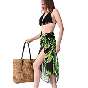 Ayliss Women Straw Woven Tote Large Beach Handmade Weaving Shoulder Bag Purse Straw Handbag (Square Khaki #2)