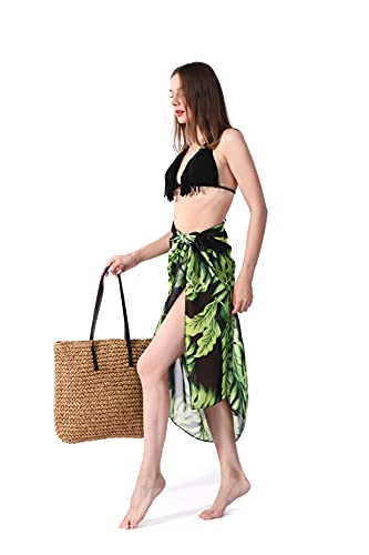 Ayliss Women Straw Woven Tote Large Beach Handmade Weaving Shoulder Bag Purse Straw Handbag (Square Khaki #2)