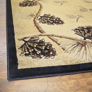 Rug Empire Pine Bluff Area Rug, 5'3"x7'7", Beige