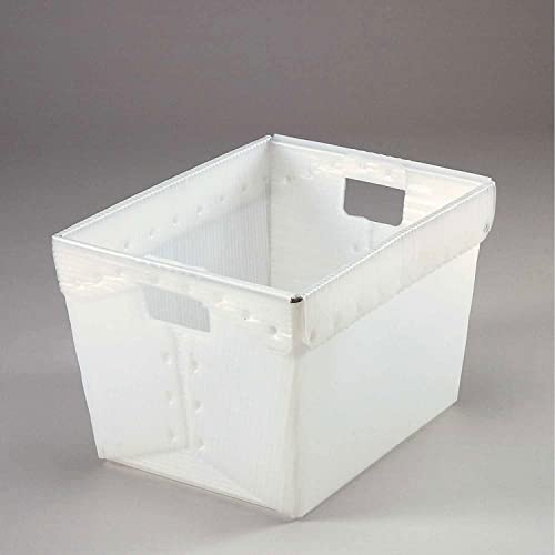 Minnesota Diversified Postal Mail Tote Without Lid, Corrugated Plastic, Natural, 18-1/2x13-1/4x12 - Lot of 10