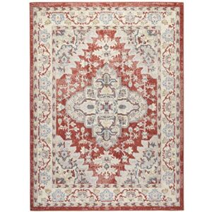 home dynamix venice loreta area rug, 7 ft 10 in x 10 ft 2 in, terra-ivory