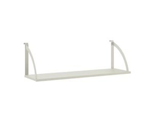 hon verse hanging shelf , 48″w x 12-3/4″d , light gray finish