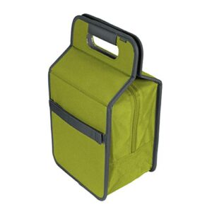 meori green foldable lunchbox cooler spring outdoor work picnic insulated collapsible back to school lunch, zzzz-s