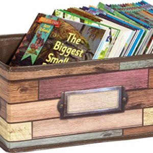 Teacher Created Resources Reclaimed Wood Small Storage Bin