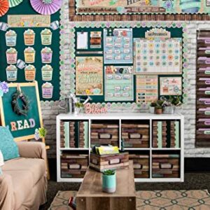 Teacher Created Resources Reclaimed Wood Small Storage Bin