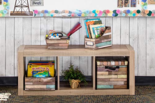 Teacher Created Resources Reclaimed Wood Small Storage Bin