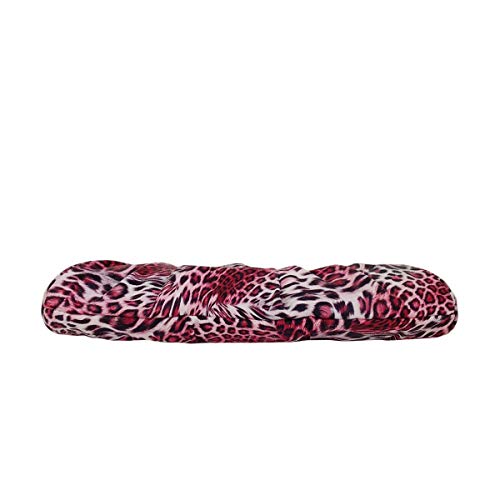 JNB Synthetic Leopard Print Clutch, Pink