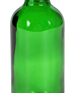 Vivaplex, 12, Green, 4 oz Glass Bottles, with Lids