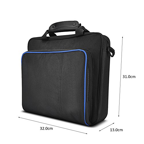 Portable Carry Bag for PS4, Travel Carrying Case Waterproof Handbag with Adjustable Shoulder Strap for PS4 Gamer