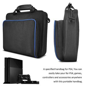 Portable Carry Bag for PS4, Travel Carrying Case Waterproof Handbag with Adjustable Shoulder Strap for PS4 Gamer