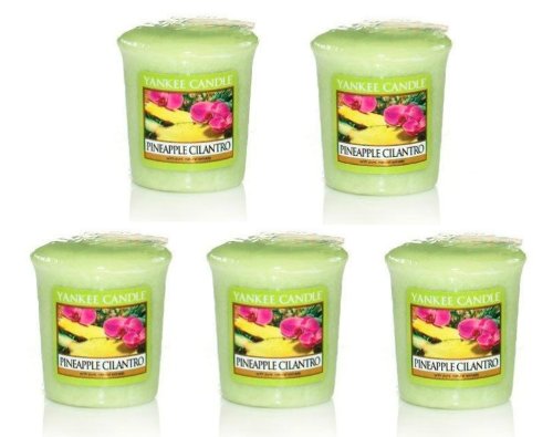 Yankee Candle Pineapple & Cilantro Scented Votive Sampler x 5 - New for 2013