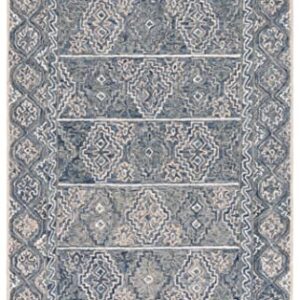 SAFAVIEH Aspen Collection 8' x 10' Blue / Beige APN275M Handmade Boho Wool Area Rug