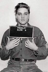 elvis presley-enlistment photo poster rolled 24 x 36 psa009993 for living room