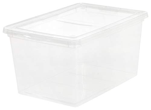 IRIS USA CNL-58 58 Quart Non-Latching Box, Clear