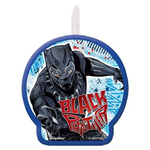 black panther cake candle (1ct)