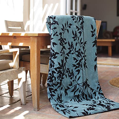 Denali Ultimate Comfort Floral Throw Blanket, Plush, Hand-Stitched, Super Cozy Blankets Made in The USA, Branches