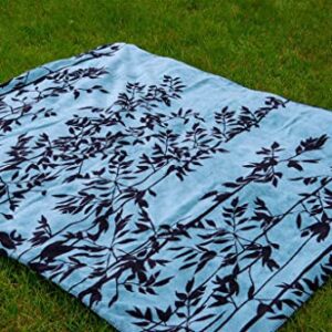 Denali Ultimate Comfort Floral Throw Blanket, Plush, Hand-Stitched, Super Cozy Blankets Made in The USA, Branches