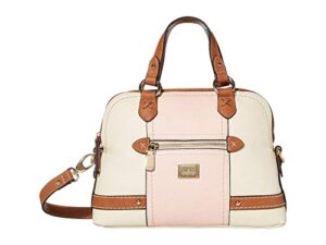 b.o.c. beechwood satchel bone/blush/saddle one size