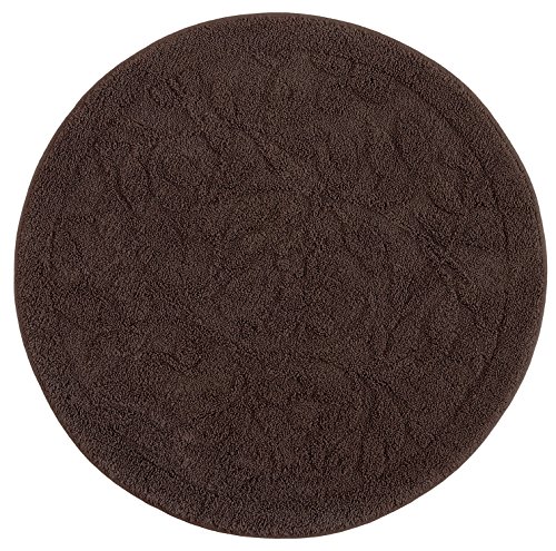 Mohawk Home Foliage Chocolate Round Accent Rug, 3'x3'