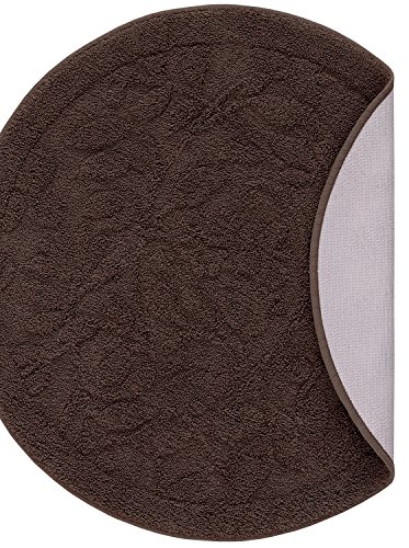 Mohawk Home Foliage Chocolate Round Accent Rug, 3'x3'