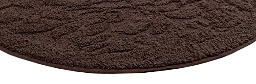 Mohawk Home Foliage Chocolate Round Accent Rug, 3'x3'