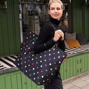 reisenthel shopper XL dots – Spacious shopping bag and classy handbag in one - Made of water-repellent material