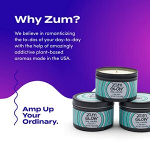 Zum Glow Soy Candle - Sea Salt - 7 oz (3 Pack)