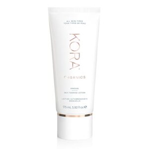 kora organics gradual self-tanning lotion| all skin tones | quick drying | certified organic | cruelty free | 5.92 oz