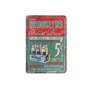 YFULL Yuengling's Pilsner Beer Brown Ale Stella Artois Brooklyn's Tin Sign Metal Retro Vintage Signs 8x12 4pcs