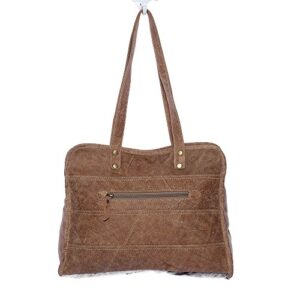 Myra Bag Stripes Cowhide Tote Bag S-1164