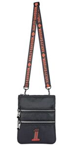 harley-davidson women’s rubber #1 logo crossbody sling purse – black/rust