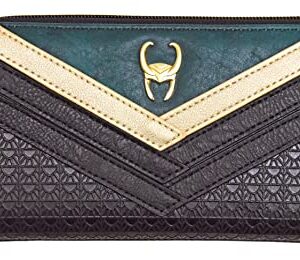 Loungefly Marvel Loki Cosplay Faux Leather Zip Wallet