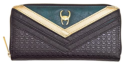 Loungefly Marvel Loki Cosplay Faux Leather Zip Wallet