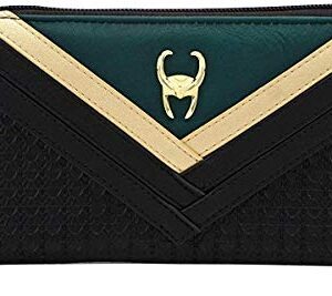 Loungefly Marvel Loki Cosplay Faux Leather Zip Wallet