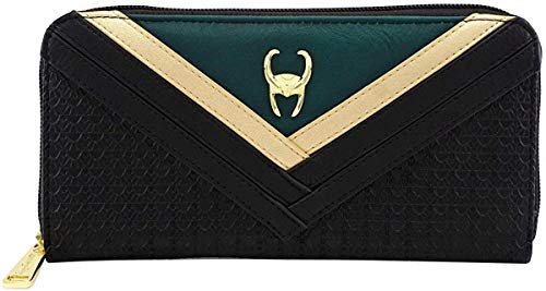 Loungefly Marvel Loki Cosplay Faux Leather Zip Wallet