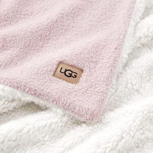 UGG Ana Knit Throw Blanket - Plush Oversized Reversible Accent Blanket - 50” x 70” - Shell