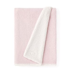 UGG Ana Knit Throw Blanket - Plush Oversized Reversible Accent Blanket - 50” x 70” - Shell