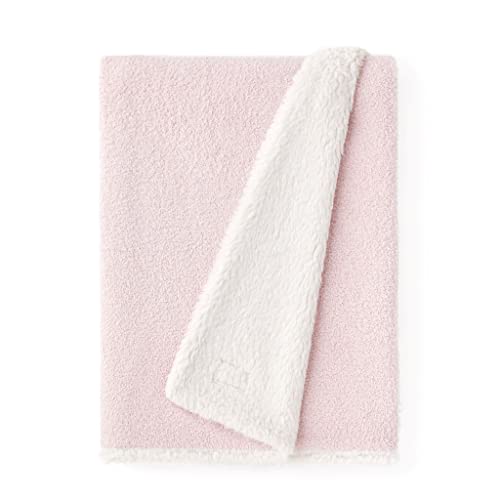 UGG Ana Knit Throw Blanket - Plush Oversized Reversible Accent Blanket - 50” x 70” - Shell