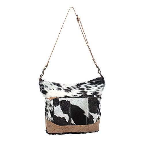 Myra Bag Dual Strap Cowhide & Leather Tote Bag S-1168